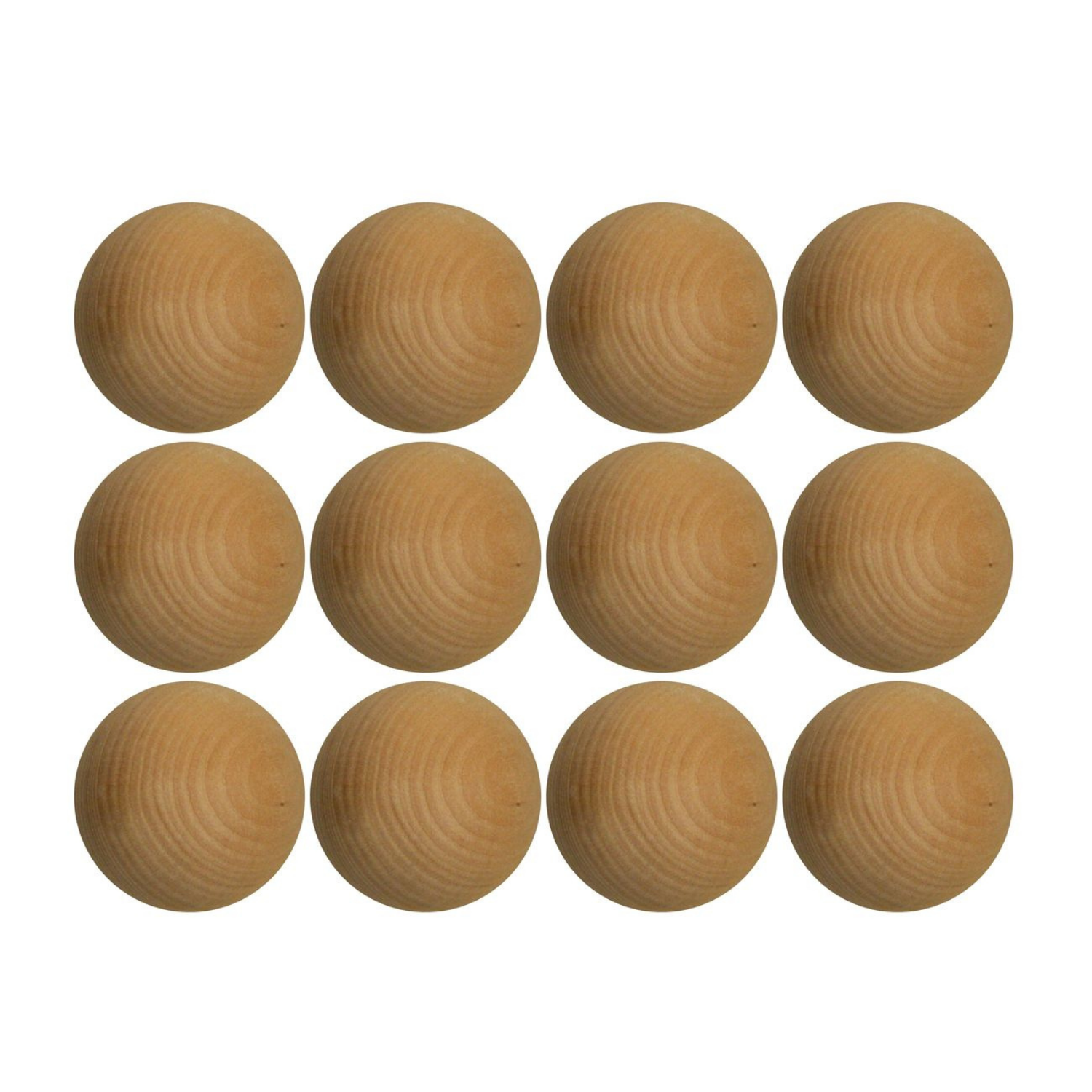 Swedish Stickhandling Wooden Balls (12pcs) - train ball control